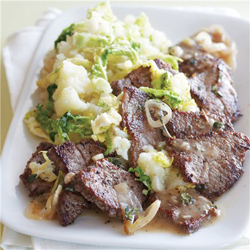 Patate me mish të thatë - Receta Kuzhine