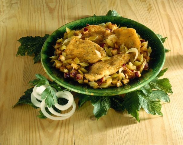 Kotëlete pulë me perime - Receta Kuzhine