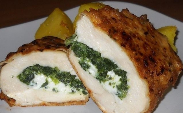 File pule me spinaq - Receta Kuzhine