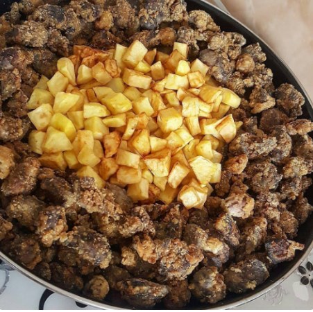 Mushkëri pule me patate - Receta Kuzhine